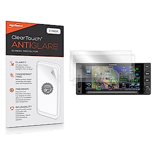 BoxWave Screen Protector Compatible with Garmin GTN 650 Xi - ClearTouch Anti-Glare (2-Pack), Anti-Fingerprint Matte Film Skin for Garmin GTN 650 Xi