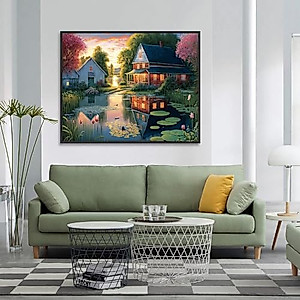 GemZono Diamond Painting Kits Full Drill Diamond Art Kits for Adults Diamond Painting for Beginners 5D Paint with Diamond Painting Kits for Adults Craft Diamond Art for Home Wall Decor Gifts 12x16inch