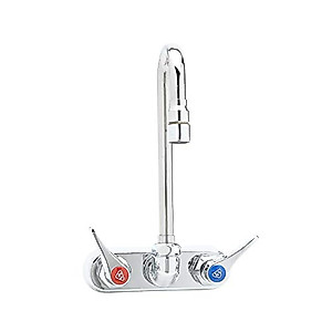 T&S Brass B-1115-132X Faucet Workboard, Chrome-Plated Brass, 2.2 GPM, Silver