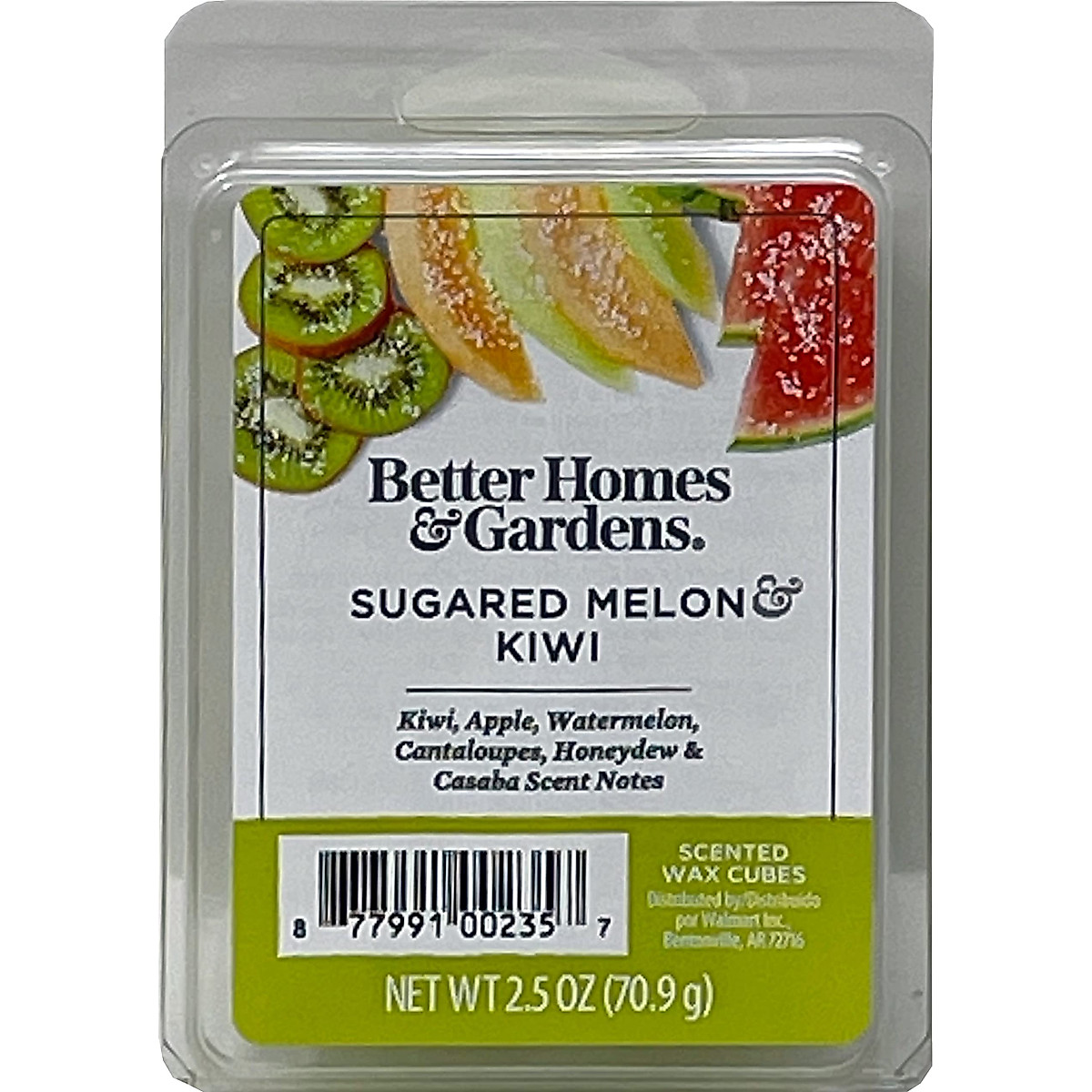 Better Homes and Gardens Sugared Melon Kiwi Scented Wax Cubes - 4-Pack