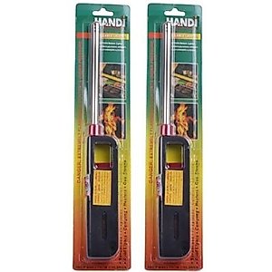2PK BBQ Grill Lighter Refillable Butane Gas Candle Fireplace Kitchen Stove Long