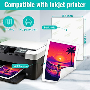 Dynta Sublimation Paper 8.5x11 Inch 125G 160 Sheets Heat Transfer Papers for Any Inkjet Printer with Sublimation Ink for Tumblers,Polyester T-shirts,Light Fabric Mugs White Blank Paper