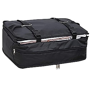 4 Shelf Closet Hanging Organizer, Hanging Closet Storage with Zipper Pocket, Closet Organizers and Storage Shelves for Travel Organizer