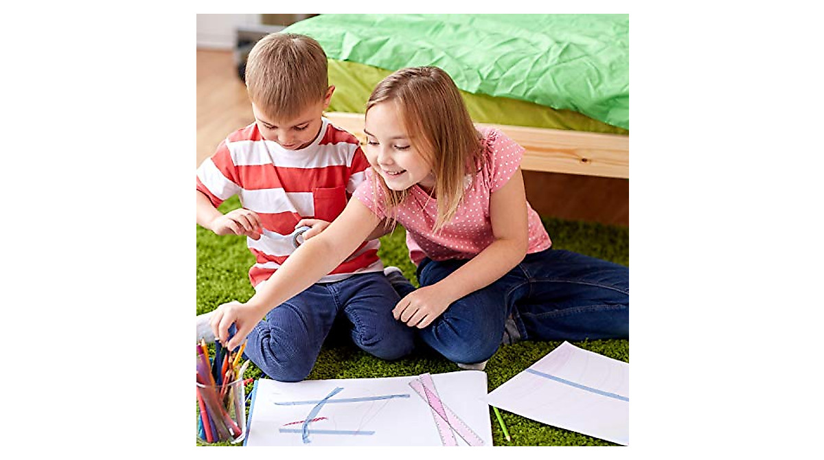 2 Pack Pink Plastic Rulers - Perfect for School & Office