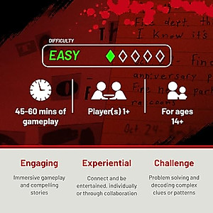 Hunt A Killer Immersive Murder Mystery Game - Take On Unsolved Case as Detective, For Date Night or With Friends, Age 14+