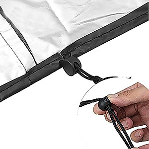 Silvotek 2 Seater Garden Bench Cover – Waterproof Outdoor Bench Cover with Durable 210D Oxford Material+ Extra PVC Coating, Patio Bench Cover - 53" L x 26" W x 35" H