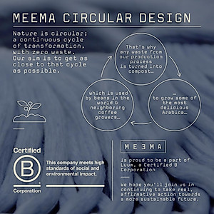 MEEMA Aprons with Pockets | Upcycled Cotton and Denim | Barista or Chef Unisex Apron| Durable Fabric, One Size Fits All