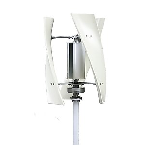 HENGJINGTR 3000W Vertical Wind Turbine Generator Kit, 12V 24V Alternative Free Energy Windmills with MPPT Hybrid Controller for Home Use,24v