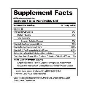 Snap Supplements USDA Organic Beet Root Powder, 3-in-1 Nitric Oxide Supplement, Support Healthy Blood Circulation, 250g (Apple)