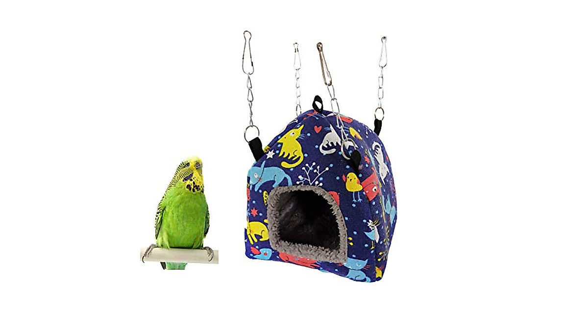 Wontee Bird Plush Hammock for Small Pets | Cozy & Durable Snuggle Cave