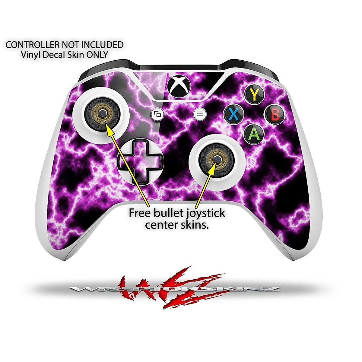WraptorSkinz Decal Vinyl Skin Wrap Compatible with Xbox One S Console and Controllers - Electrify Hot Pink