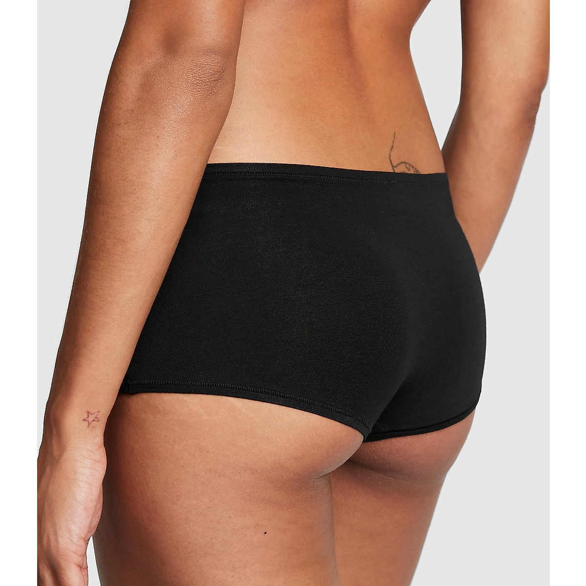 Victoria's Secret PINK Naturals Boyshort 5 Pack, Cotton Panty Pack, Women's Underwear, Natural Tea Dye (XL)