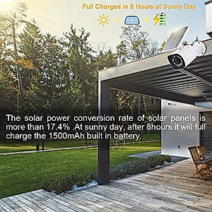 Outdoor Motion Sensor Solar Lights Dummy Decoy Fake Security Camera - 800Lumens 8 LED Spotlight 5-Watt Solar Lights Outdoor IP66 Waterproof, Wireless Solar Flood Light for Porch Garden Patio Driveway
