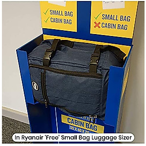 Cabin Max Metz Stowaway 20L Travel Bag 16x10x8inch (40x25x20cm) - Mini Backpack/Weekender Bag Ideal Underseat Carry on Luggage (Atlantic Blue)