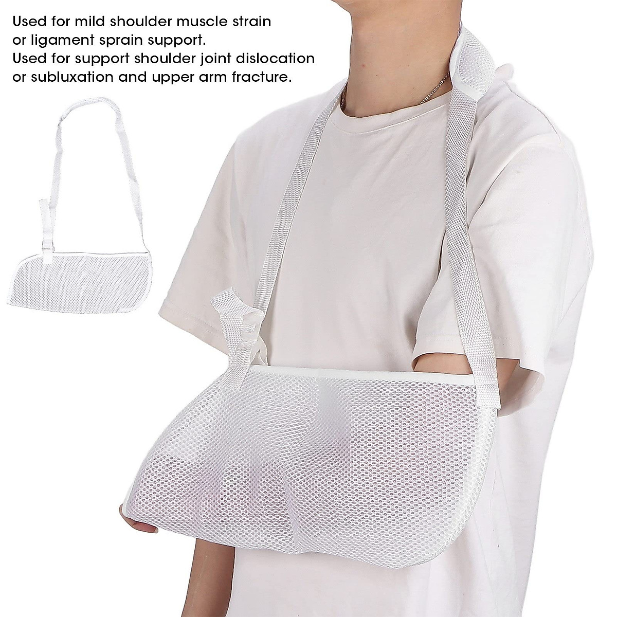 Shoulder Immobilizer, Rotator Cuff Brace Breathable Forearm Injury Arm Holder Shoulder Arm Brace Arm Forearm Fractures and Wrist Sprains