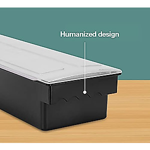 Ice Chilled Serving Tray Condiment Ice Cooled Condiment Dispenser Serving Container Chilled Garnish Tray Bar Caddy for Home Work or Restaurant Black 1 Durable Bar Caddy - 3 Compartments