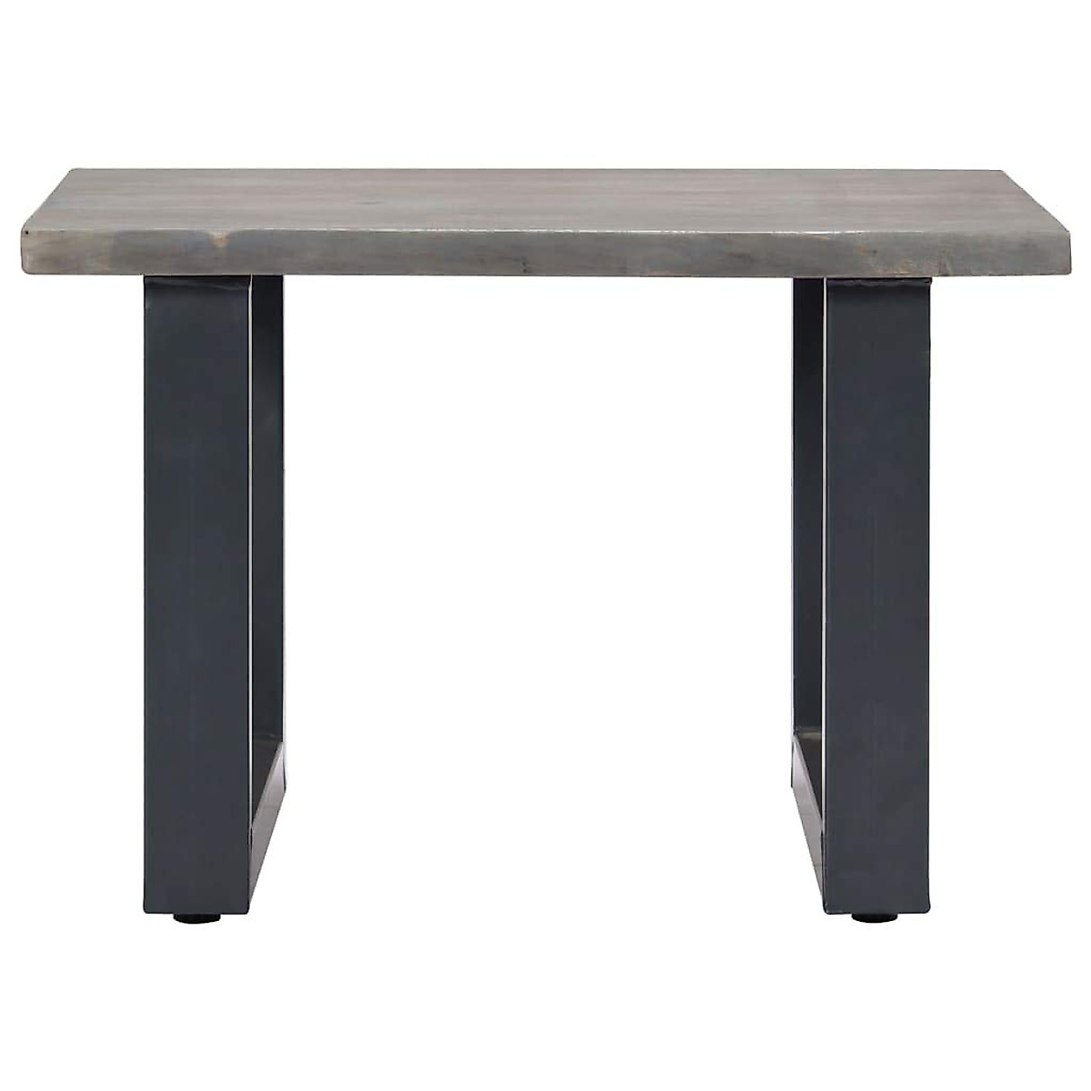 Center Table Modern Coffee Table Side End Table Coffee Table with Live Edges Gray 23.6"x23.6"x15.7"for Living Room,Home,Office,Living Meeting Room