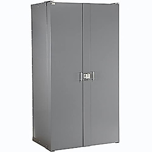 Global Industrial Bin Cabinet with 156 Yellow Bins, 38x24x72, Assembled