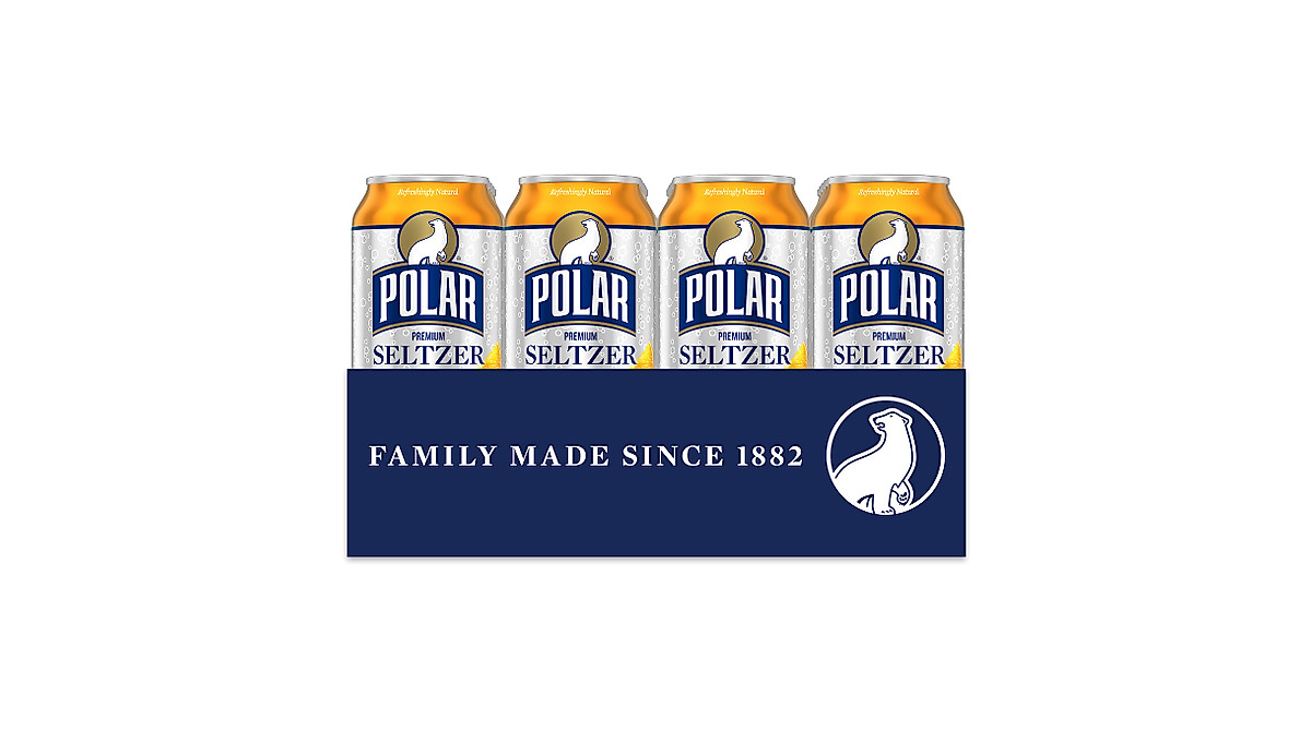 Polar Seltzer Orange Vanilla 12oz Cans - Natural Sparkling Water