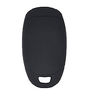 LemSa 2Pcs 4 Buttons Silicone Smart Remote Key Fob Cover Case Protector Holder for Hyundai Kona Santa Fe Azera Grandeur IG 2019 2020, Black