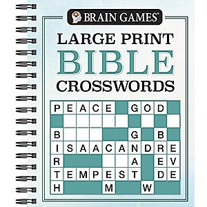Brain Games - Large Print Bible Crosswords (Brain Games - Bible)