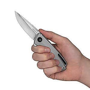 Kershaw Comeback Folding Pocket Knife, 3-Inch Blade with Manual Opening, Frame Lock (2055), Steel