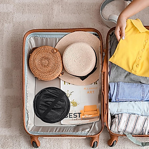 STORAGEIDEAS 2 Pcs Collapsible Mesh Pop Up Laundry Hamper, Space-Saving Foldable Laundry Basket With Side Pocket, Wide Opening Laundry bag for Laundry, Dorm, Bathroom & Travel, Black