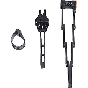 ECOTRIC Folding Bike Lock Scooter Bicycle ebike Electric Bike Motorcycle Lock Heavy Duty Anti Theft 85cm New Password Steel Bars with Carrying Case