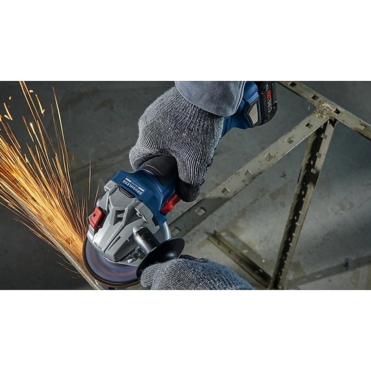 Bosch GWS18V-8N-RT 18V Brushless Lithium-Ion 4-1/2 in. Cordless Angle Grinder with Slide Switch (Tool Only) (Renewed)