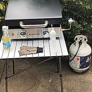 MENSI 12FT Outdoor Propane High Pressure Extension Hose 1lbs to 20lbs Propane Cylinder Tank Conversion Black Reinforced Hose for Charbroil, Naponen, Weber Grill