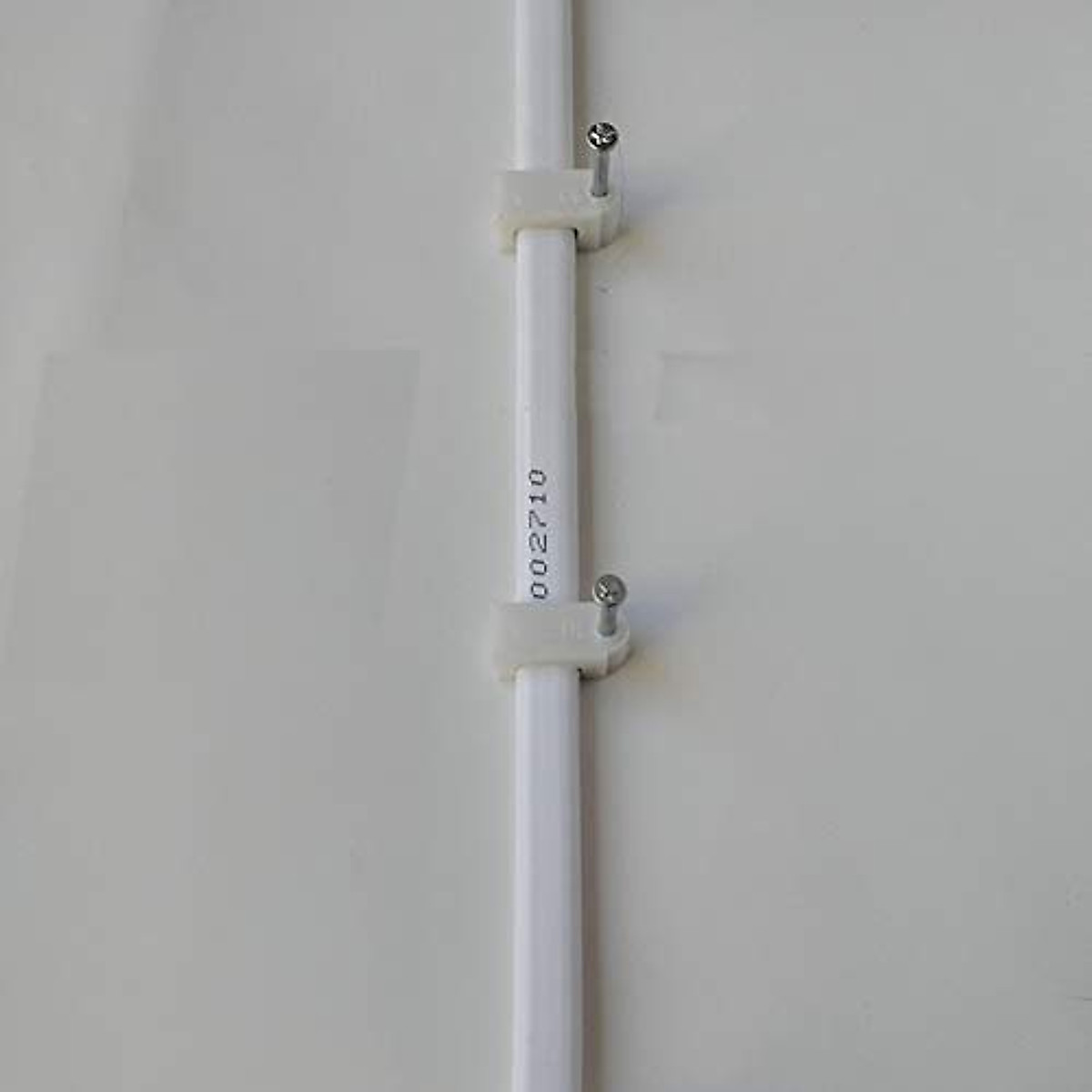 200 PCS 8mm Flat Ethernet Cable Wire Clips Single Coaxial Cable Clamps with Nail for Ethernet Cable Management