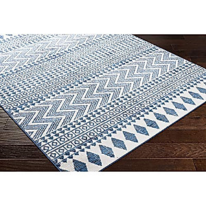 Artistic Weavers Bohemian Moroccan Calliope Area Rug, 5 ft 3 in x 7 ft, Navy