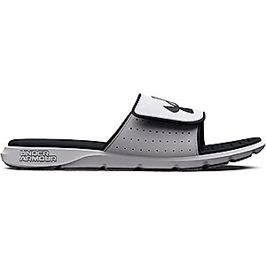 Under Armour Men's Ignite Pro Slide, (100) White/White/Black, 11, US