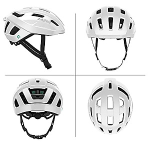 LAZER Tempo KinetiCore Bike Helmet, Lightweight Bicycling Gear for Adults, Men & Women’s Cycling Head Gear, White, One Size
