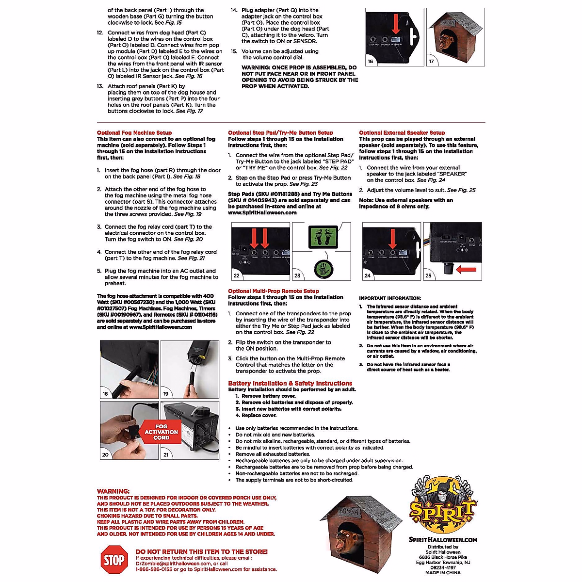 Spirit Halloween 2 Ft. 8 in LED Man’s Possessed Friend Animatronic | Halloween Décor | Horror Décor | Scary Decoration | Motion Activated