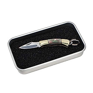 Tiny Folder Miniature Gadgets Collection Knife, Eastern Delights Pocket Smallest Multi Tool (Black Shell)