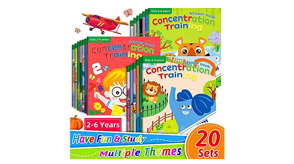 20 Sets Sticker Books for Kids 2-4, Sticker Books for Toddlers 1-3 ...