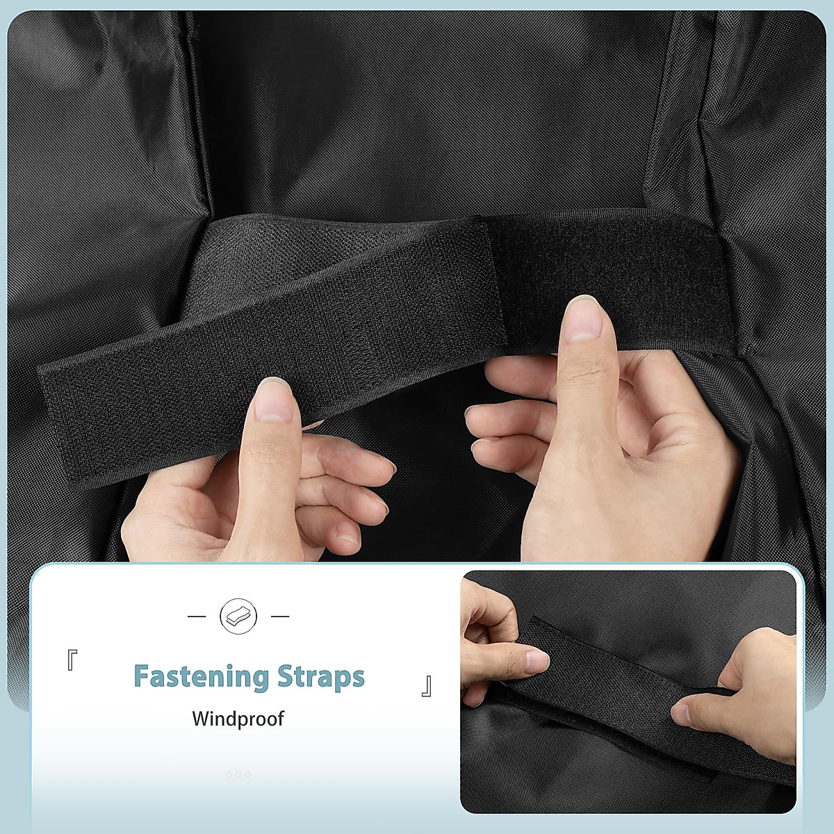 SHINESTAR Griddle Cover for Blackstone 28in Rangetop & 36in Airfryer Combo Griddle, Heavy Duty Waterproof 600D Polyester Fabric Cover with Large Air Vent and Fastening Strap, Black