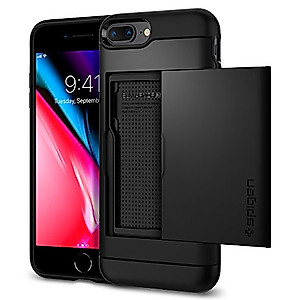 Spigen Slim Armor CS Designed for iPhone 8 Plus Case (2017) / Designed for iPhone 7 Plus Case (2016) - Black