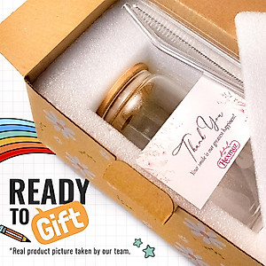 HEXMOZ Teacher Appreciation Gifts - Teacher Gifts for Women, Teacher Day Gifts, Thank You, Funny Birthday Gift Ideas - 1st, First Day, End of Year, Back To School Present - 16oz Teacher Glass Cup