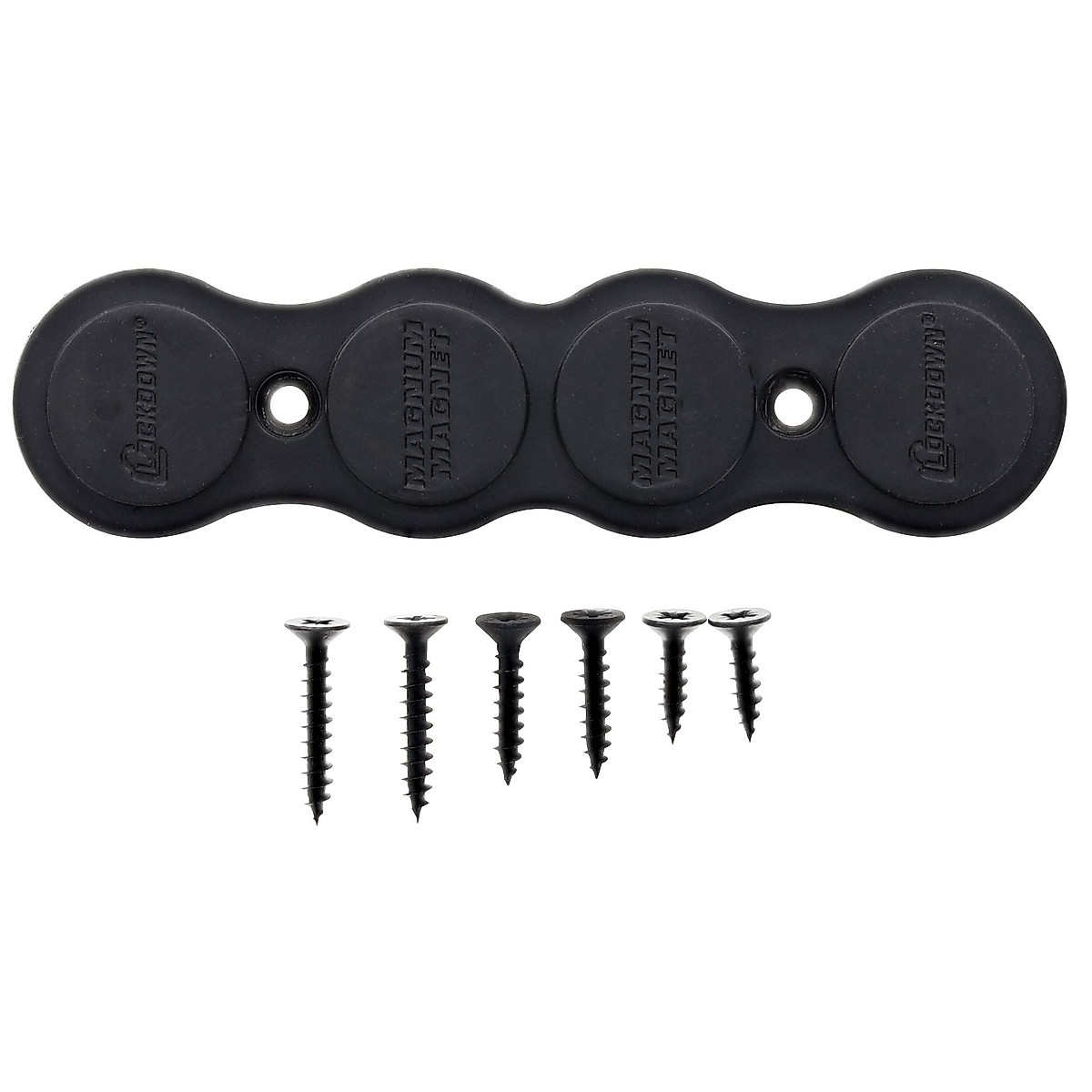 Lockdown Magnum Magnet Gun Mount with Strong, Rubber Coated Design and 75 lb Capacity for Shotgun, Pistol or Rifle Storage