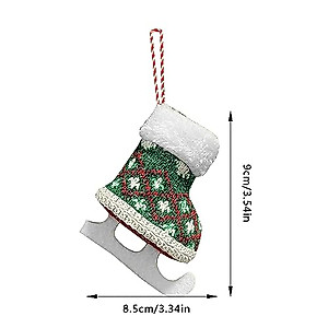 Funny Christmas Tree Mantel Window Decorations Skate Skate Hanging Mantel Hanging Christmas Kids Home Christmas Holiday Party Decor Skate Skate Hanging Christmas Tree Pendant ornaments-238