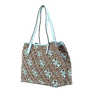 GUESS Bag, Latte Logo/Ice Blue