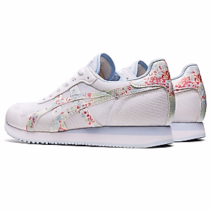 ASICS Women's Tiger Runner Sportstyle Shoes, 8.5, White/Papaya