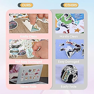 Arme Animal Stickers Pack, 400 PCS Cute Stickers for Waterbottles, Laptop Stickers for Computer Skateboad Phone Notebooks， Large Colorful Vinyl Waterproof Stickers for Kids Teens Girls Boys