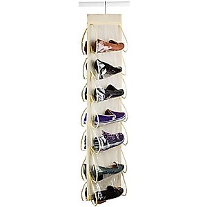 Hanging Shoe Organizer - 14 Pockets - The Clear Pockets Will Protect Your Shoes, Handbags or Purse and Enable You to Find Them Easily. Hang it in a Closet to Keep Your Closets Neat and Organized.