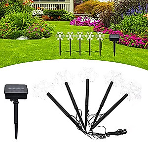 Solar Lawn Light, Automatic Durable Waterproof LED Garden Light Snowflake Shape Beautiful for Home for Garden Landscape for Outdoor for Courtyardsyard