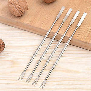 DOITOOL Metal Forks Metal Forks Metal Forks 12pcs Seafood Crackers Tools Crab Leg Tools Stainless Steel Seafood Crackers Forks Nut Set Household Tool Set Household Tool Set Household Tool Set