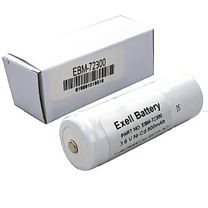 Exell Battery 72300 3.6 VOLT BATTERY Compatible with WELCH ALLYN 800 MAH
