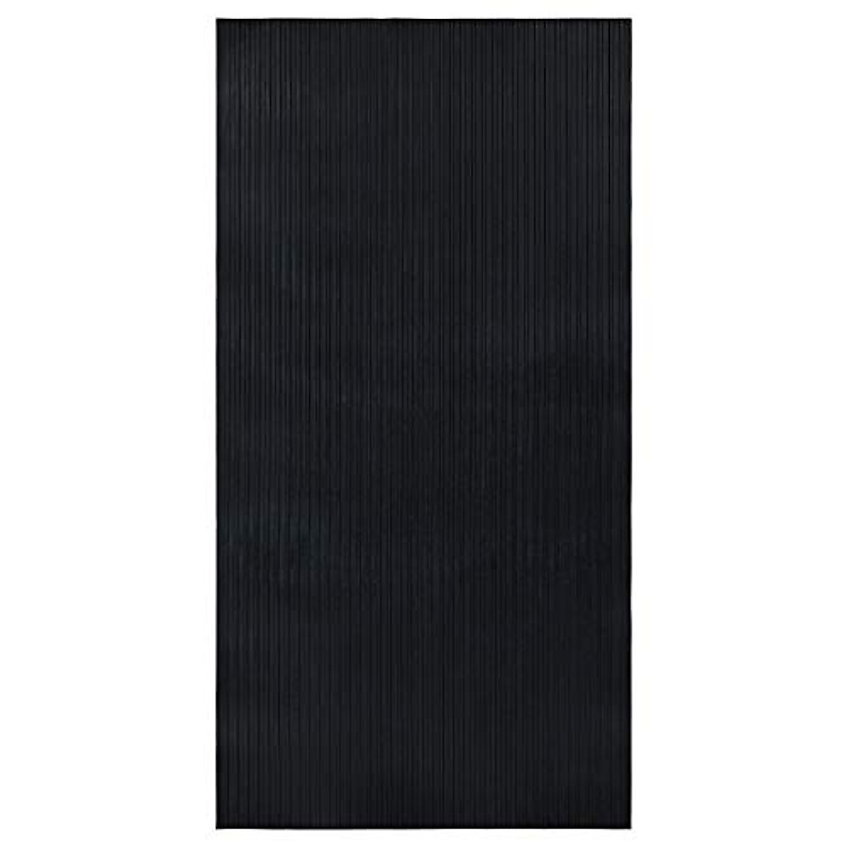 Sweet Home Stores Rubber Collection Multi-Purpose Rubberback Indoor/Outdoor Rubber Mat, 2' x 3', Black